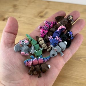 Micro Articulating Animal Fidget Toys, Customizable, Desk Fidget Toy - Etsy