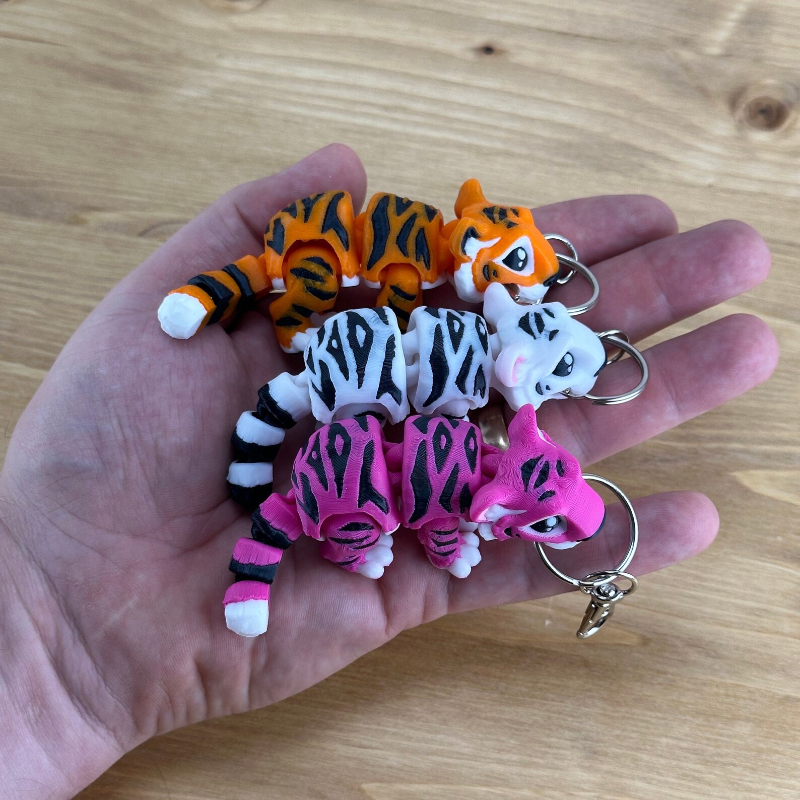 Mini Tiger Fidget Toy and Keychain, Desk Fidget Toy - Etsy