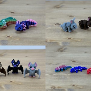 Micro Articulating Animal Fidget Toys, Customizable, Desk Fidget Toy - Etsy