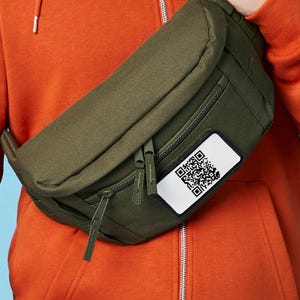 Custom Scannable QR Code Patch, Personalised Qr Codes Printed Velcro ...