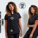 Custom Barbers Salon Tunic-personalised Logo With Text Printed Tunics ...