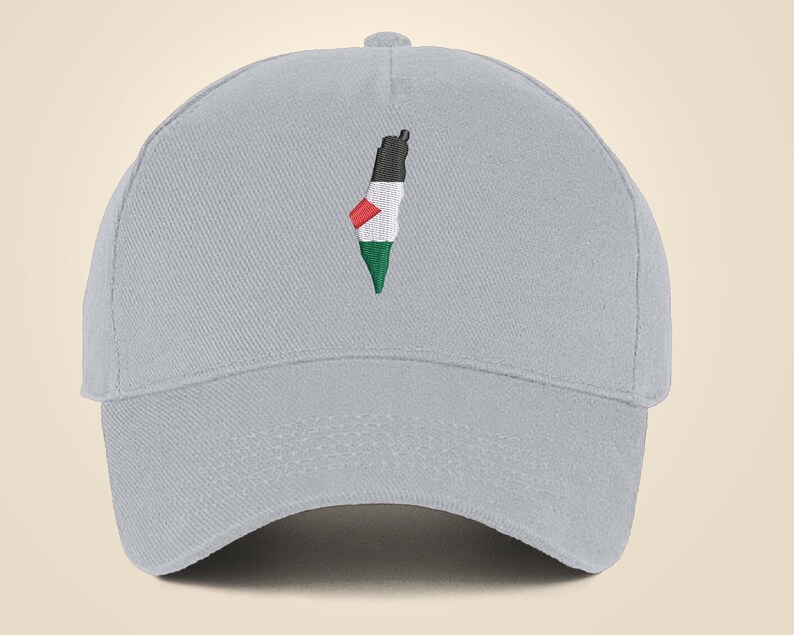 Palestine Embroidered Cap, Palestine Map Hat, Baseball Minimalist ...