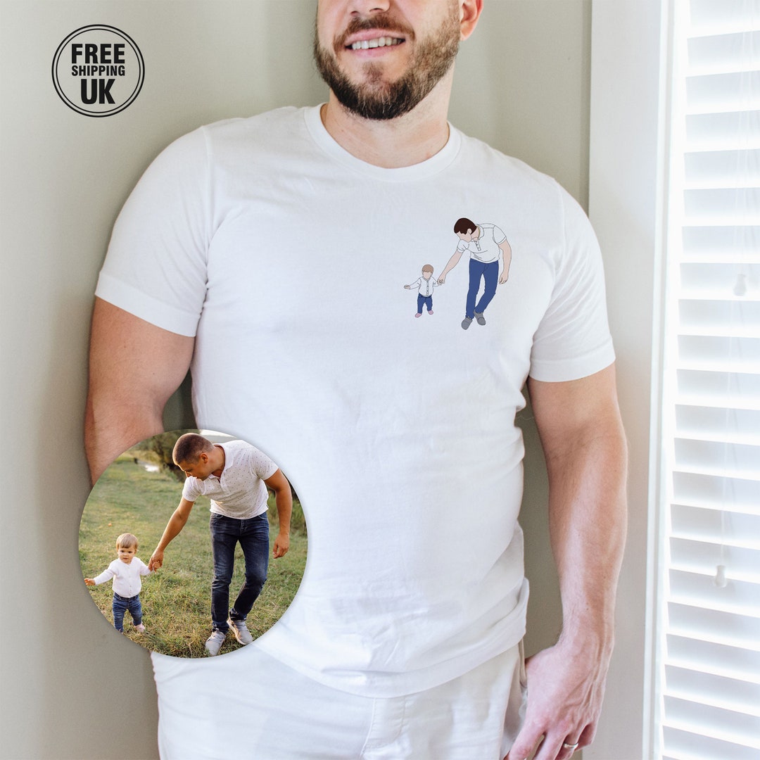 Custom Family Portrait Shirt, Personalised Portrait Outline Matching ...