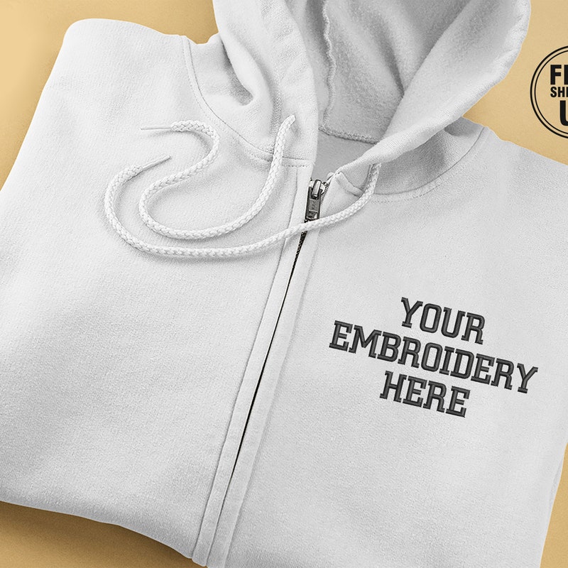 Custom Color Zip Hoodie - Etsy UK