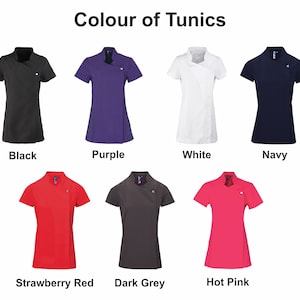 Custom Barbers Salon Tunic-personalised Logo With Text Printed Tunics ...