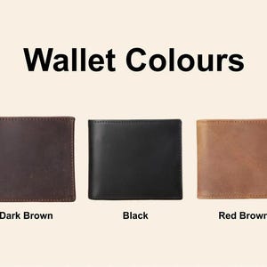 Custom Photo Portrait Engraved Leather Wallet, Personalised Name & Text ...