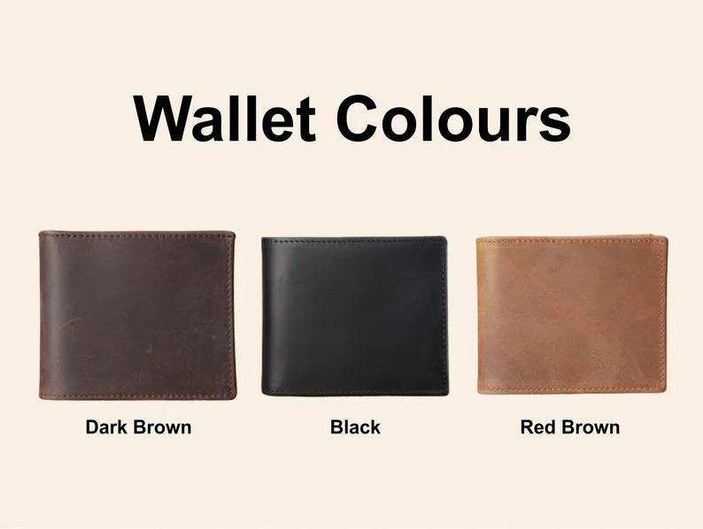 Personaised Engraved Wallets for Mens, Groomsman Leather Bifold RFID ...