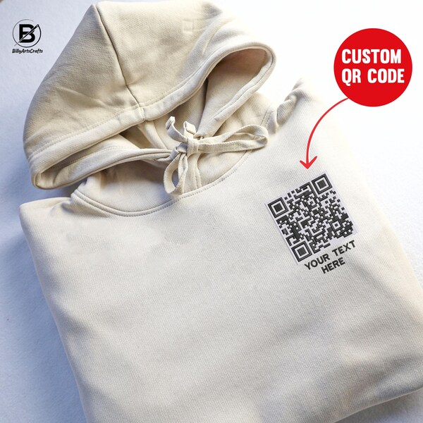Custom Qr Code Hoodie - Etsy