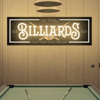 Rack Em up LED Neon Sign | Pool Hall Room Wall Decor | Man Cave Wall ...