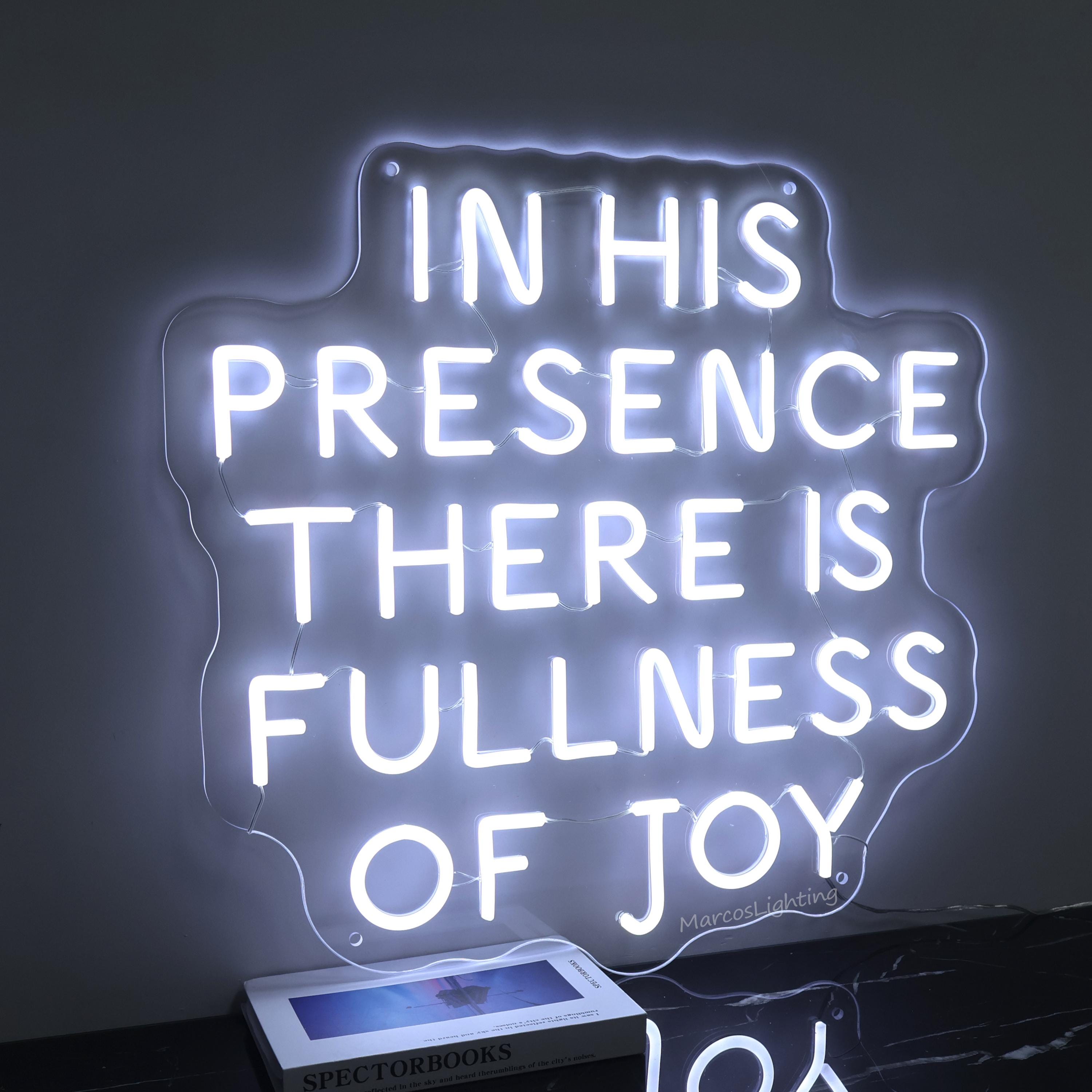 In His Presence Neon Sign: Christian LED Wall Decor - Etsy