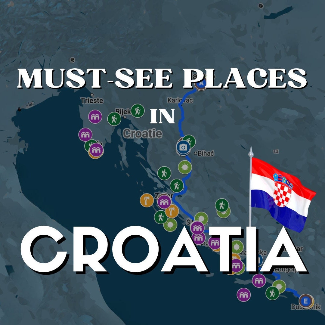Must-see Places in Croatia Google Maps 100 Places You Must See ...