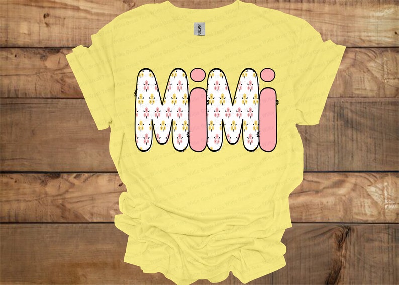 Mimi PNG, Spring, Easter, Mama Vibes, Floral, Gift for Mom, DTF, Direct ...