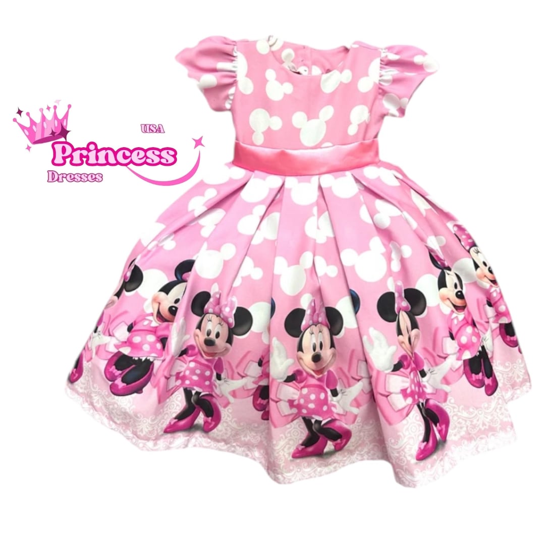 Minnie Mouse Pink Dress/ Minnie Birthday Outfit/ Minnie Baby Dress ...