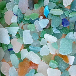 Seaglass Cocktail, Wall Art Seaglass Creation, Sea Glass Painting, Wall ...