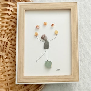 Seaglass Art, Sea Glass Juggler, Boho Decoration, Christmas Gift ...