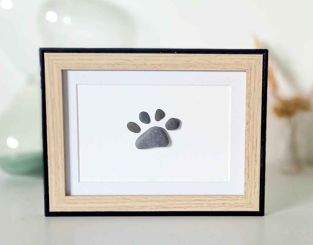 Pebble Wall Decoration, Pebble Cats, Pebble Art, Cat in Love - Etsy