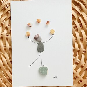 Seaglass Art, Sea Glass Juggler, Boho Decoration, Christmas Gift ...