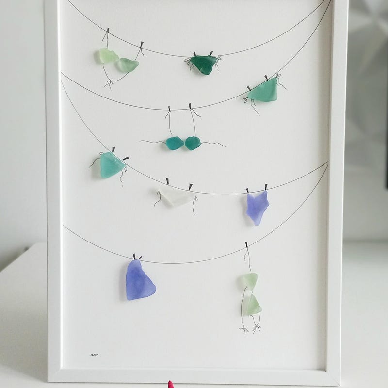 Sea Glass Wall Art - Etsy