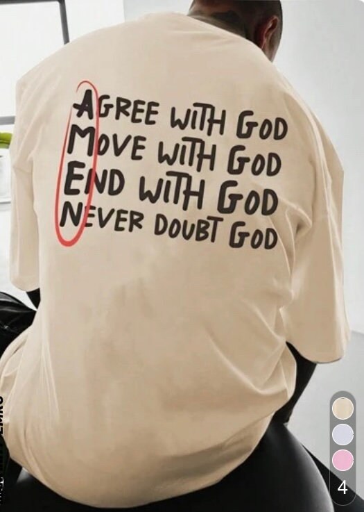Agree With God Move With God Faith Sweatshirt Faith Based Shirt ...