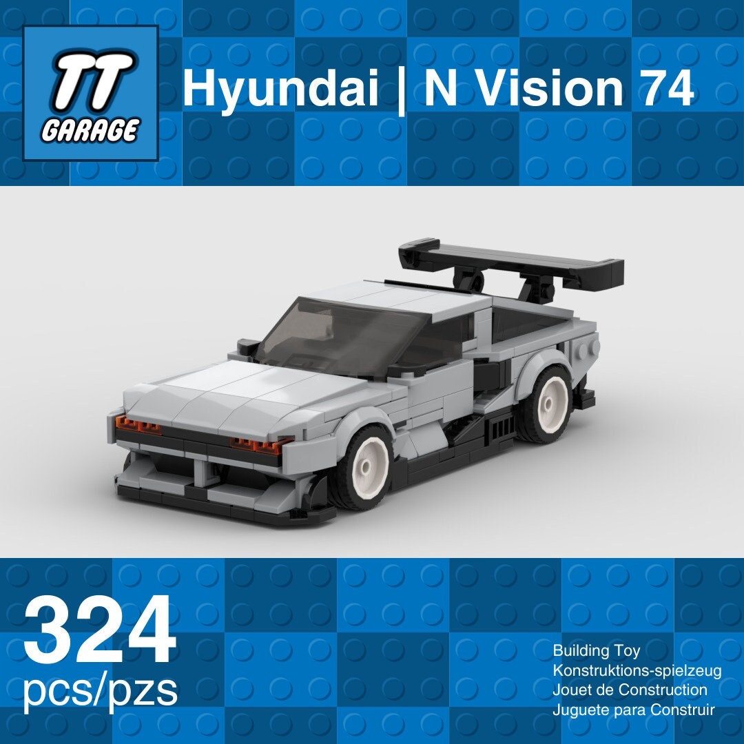 Buildable Hyundai N Vision 74 Gift for Car Enthusiasts MOC Build 324 ...