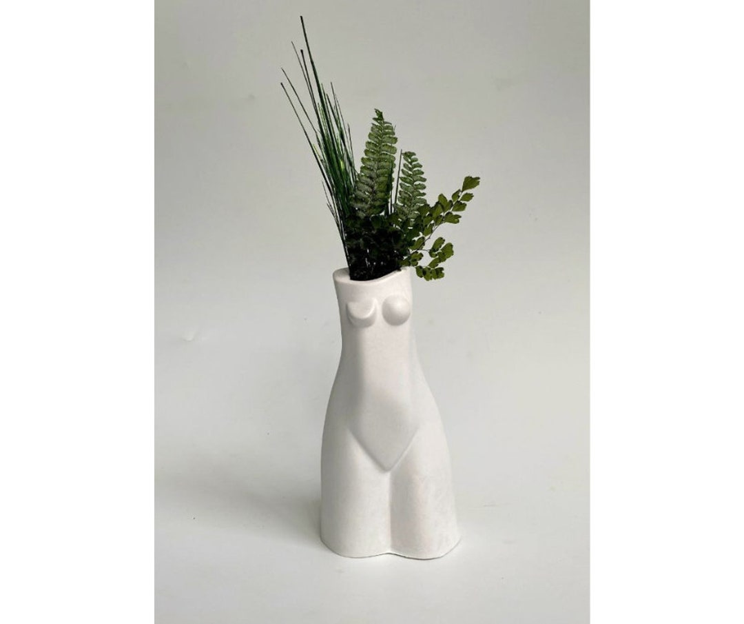 Gypsum Planter. Gypsum Products. the Head is Made of Plaster. Gypsum ...