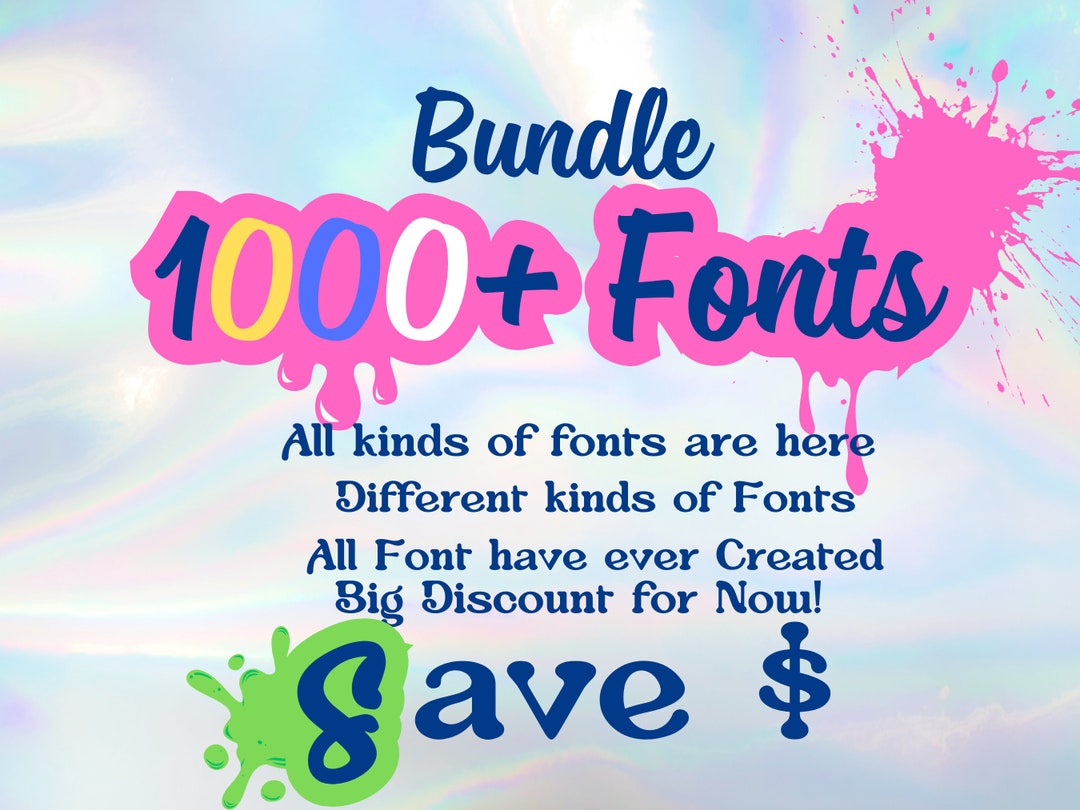 1000 Fonts, Font Bundles ,cricut Fonts, Craft Fonts Procreate Fonts ...