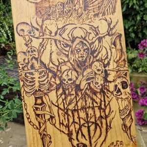 Viking Throne Stargazer Pyrography Unique Odin Fenrir Wolf Longboat ...