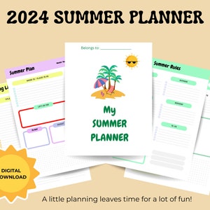 My Summer Planner a Digital Download Printable - Etsy