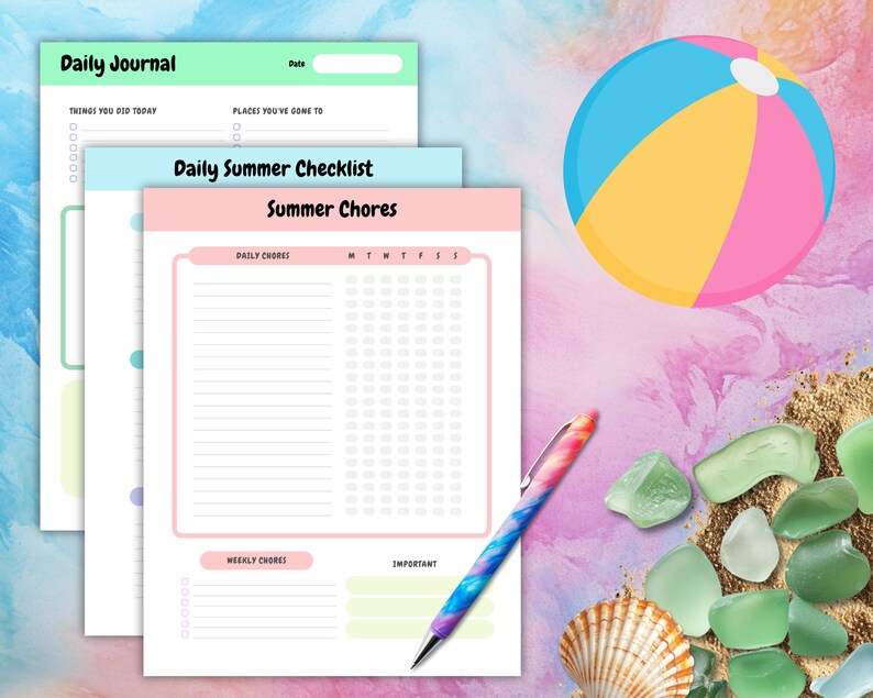 My Summer Planner a Digital Download Printable - Etsy