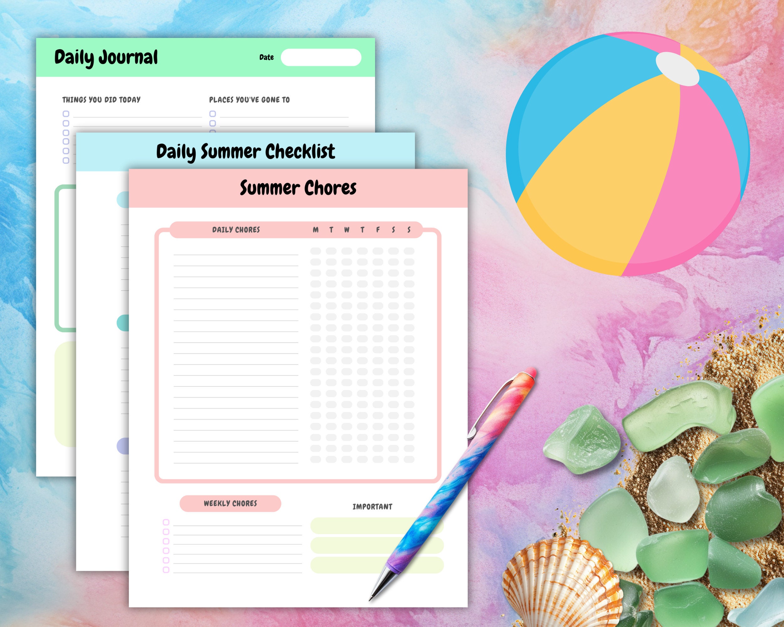 My Summer Planner a Digital Download Printable - Etsy
