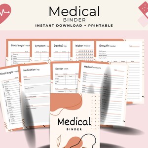 Medical Binder - Medical History Tracker, Family Health Tracker ...