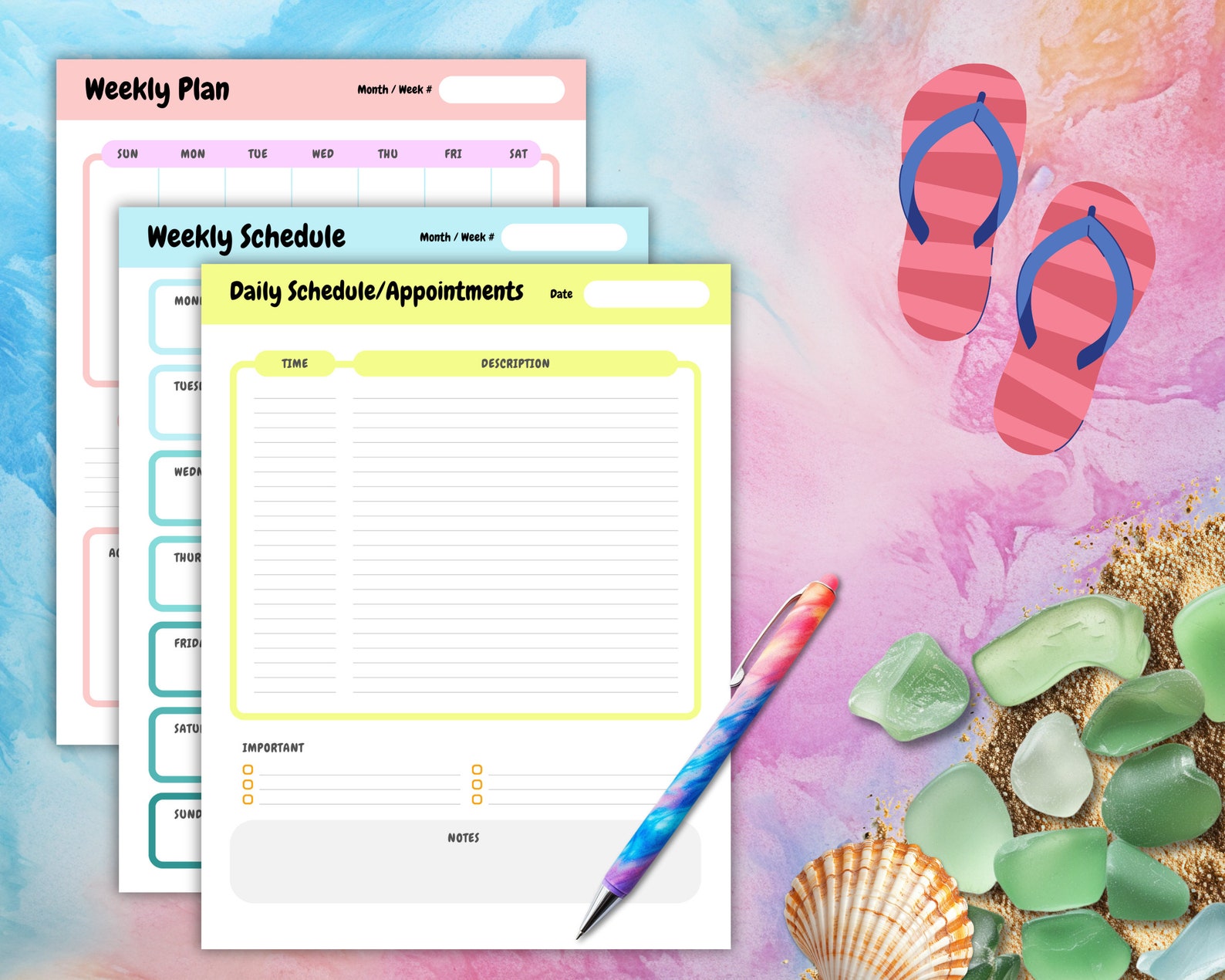 My Summer Planner a Digital Download Printable - Etsy