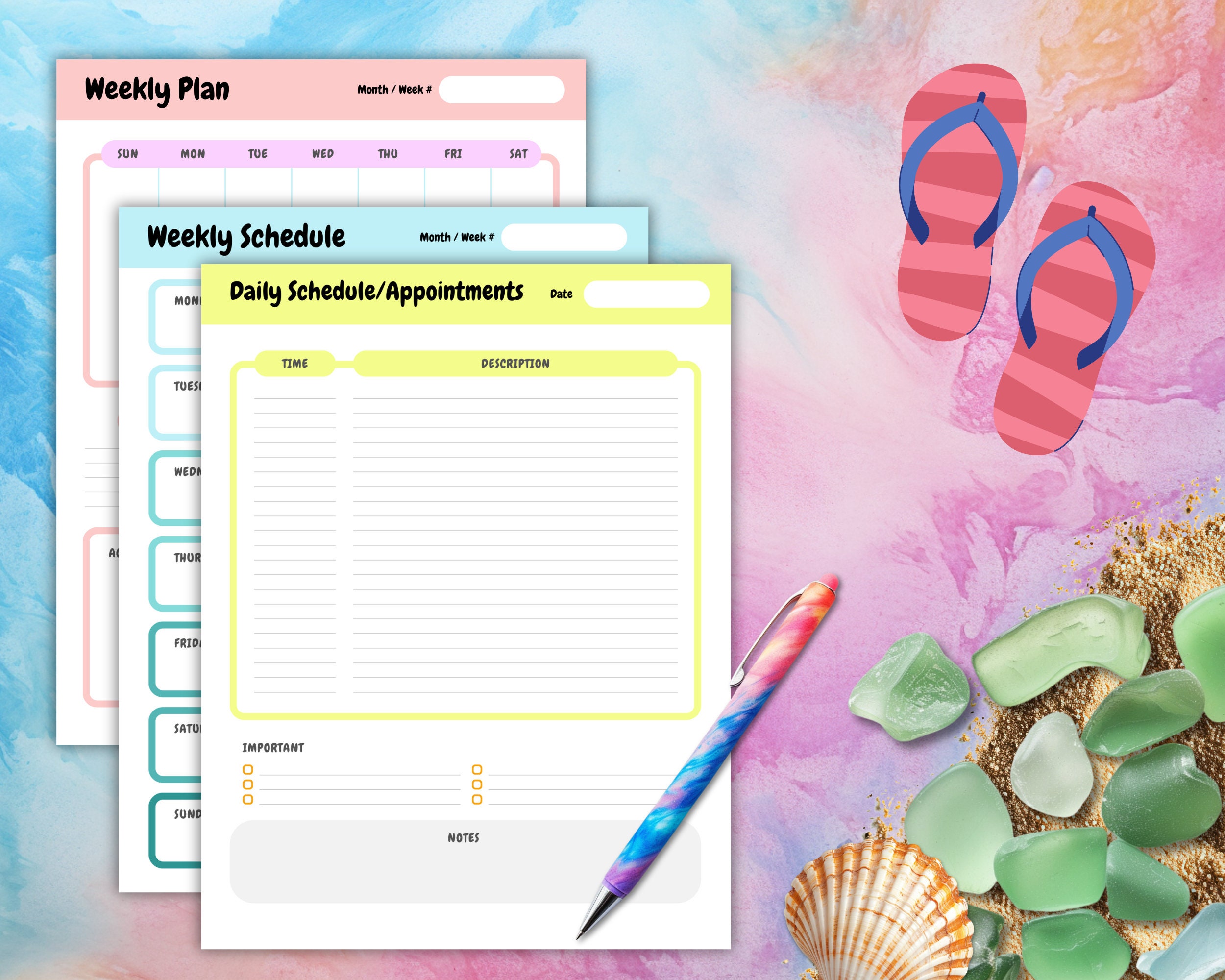 My Summer Planner a Digital Download Printable - Etsy
