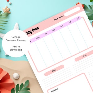 My Summer Planner a Digital Download Printable - Etsy