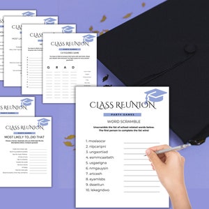 Class Reunion Games, High School Reunion Icebreaker - Etsy