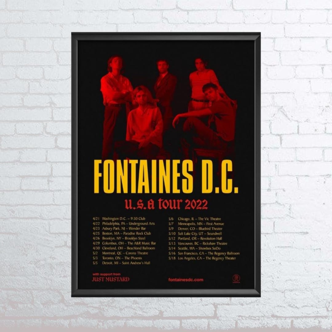 Fontaines DC: US Tour A3 Poster - Etsy