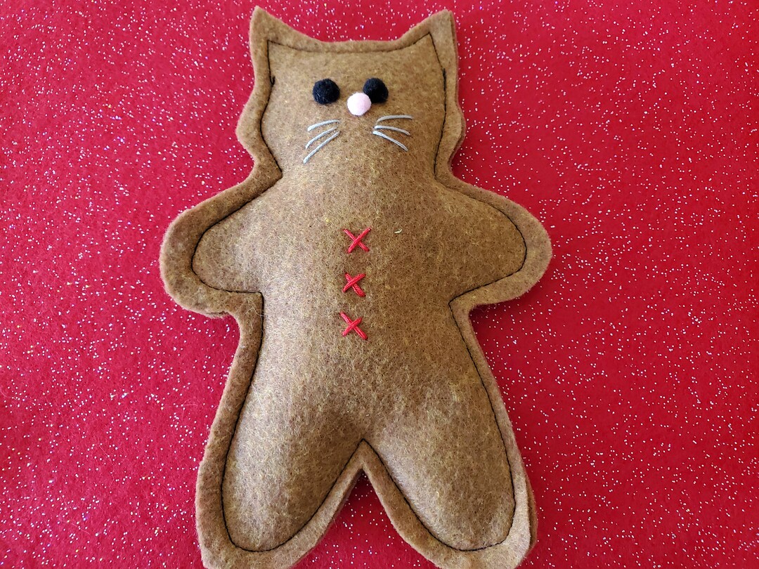 GINGERBREAD KITTY Catnip Toy - Etsy