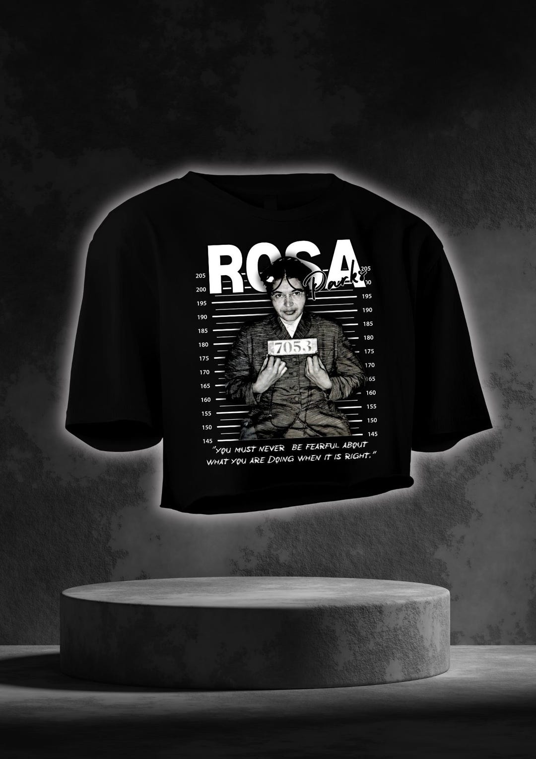 Rosa Parks: MUG Shot Crop T-shirt - Black History Month/ Civil Rights ...