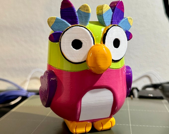 Bluey Chattermax Hand Painted Paint Yourself 3D Printed Kids Art ...