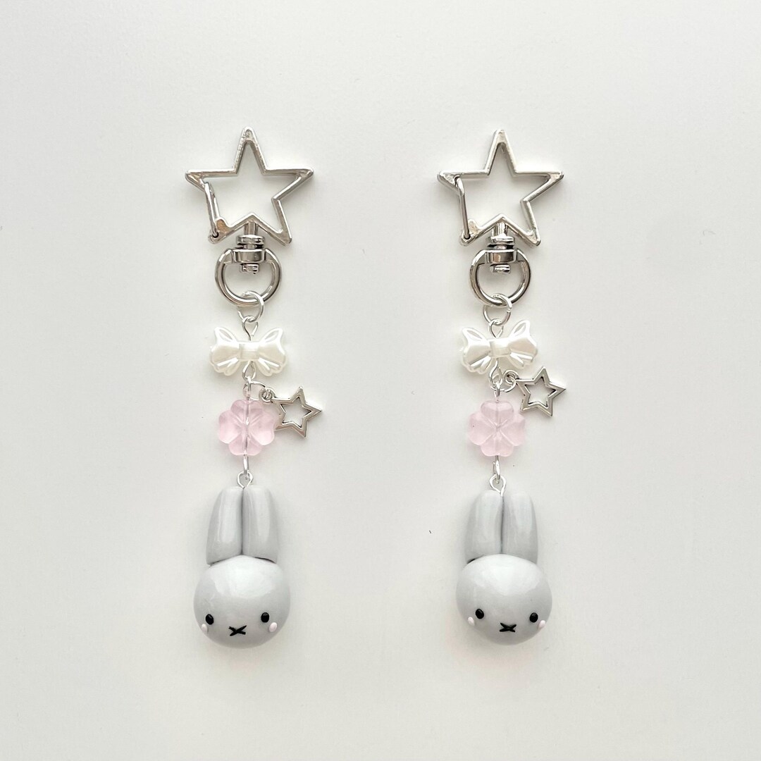 Miffy Clay Star Keychains - Etsy