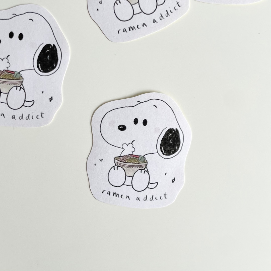 Snoopy Sticker Set - Etsy