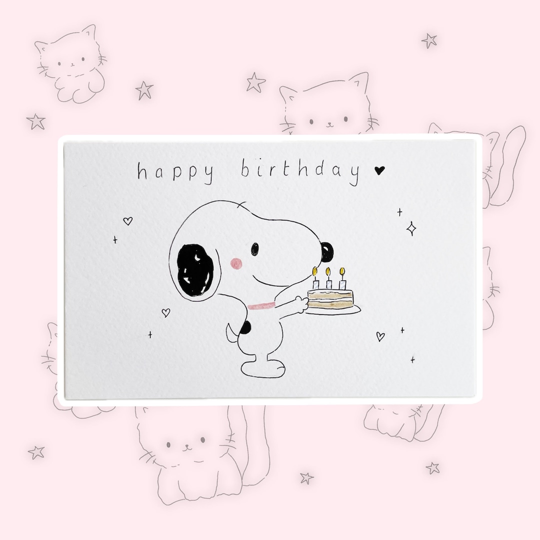 Snoopy Greeting Cards Original Artwork - Etsy