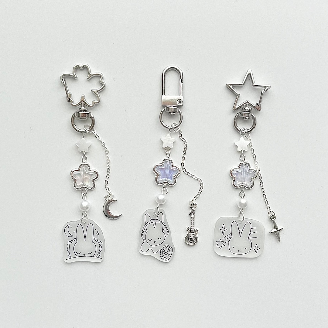 Miffy Beaded Keychains - Etsy