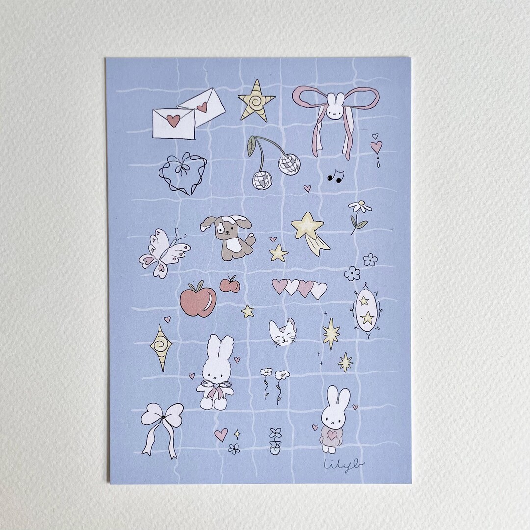 Miffy Doodle Print - Etsy