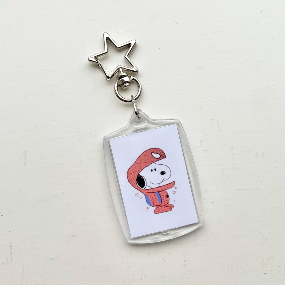 Snoopy Spider-man Costume Keychain - Etsy