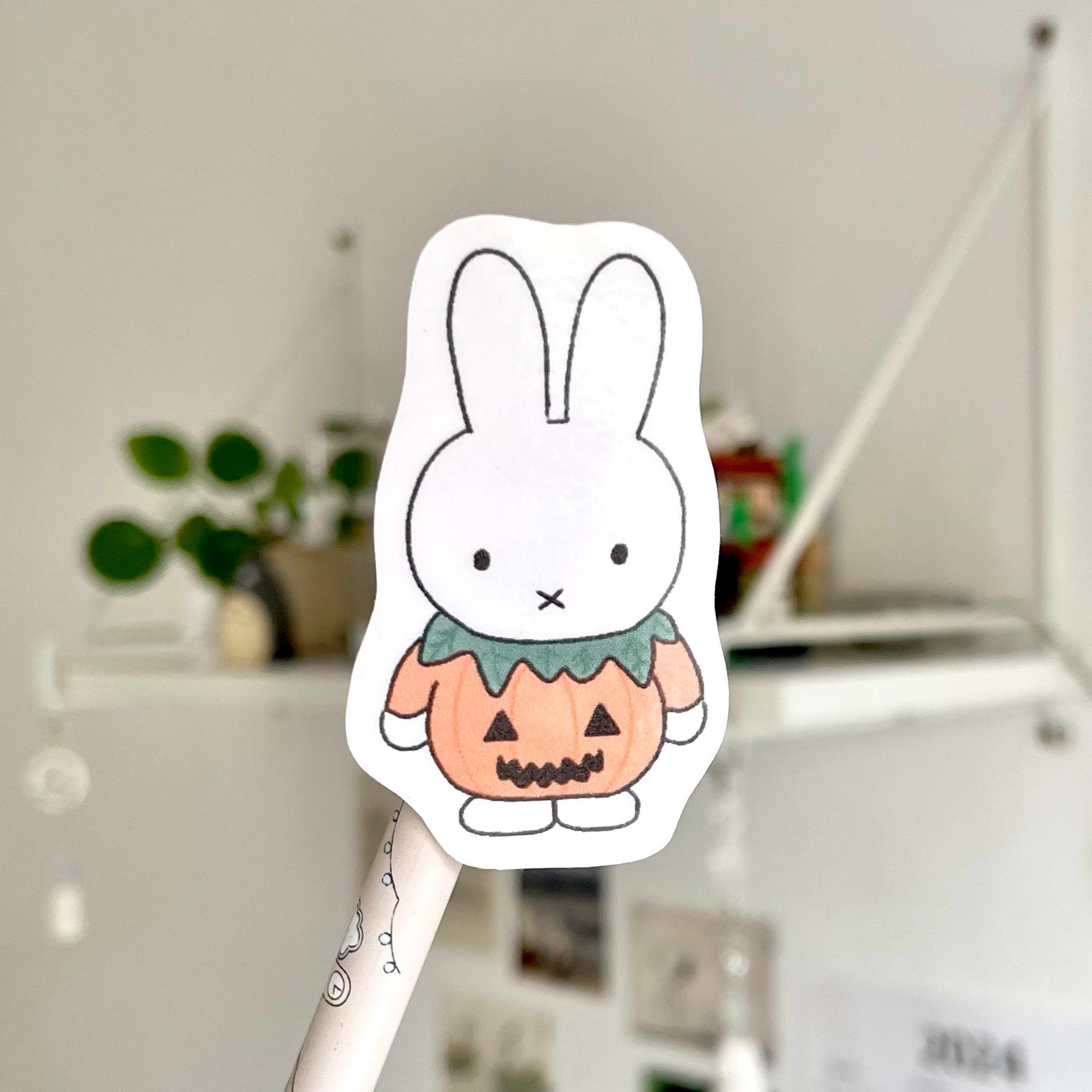 Pumpkin Miffy Sticker - Etsy