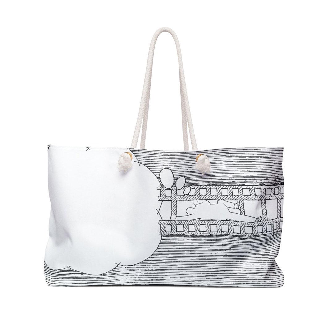 Weekender Bag, Pencil Drawing, Hand Drawn, Abstract Illustration Art ...