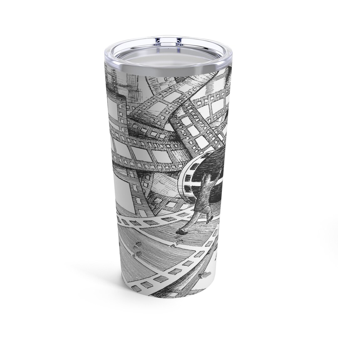 Tumbler 20oz, Pencil Drawing, Hand Drawn, Abstract Illustration Art ...