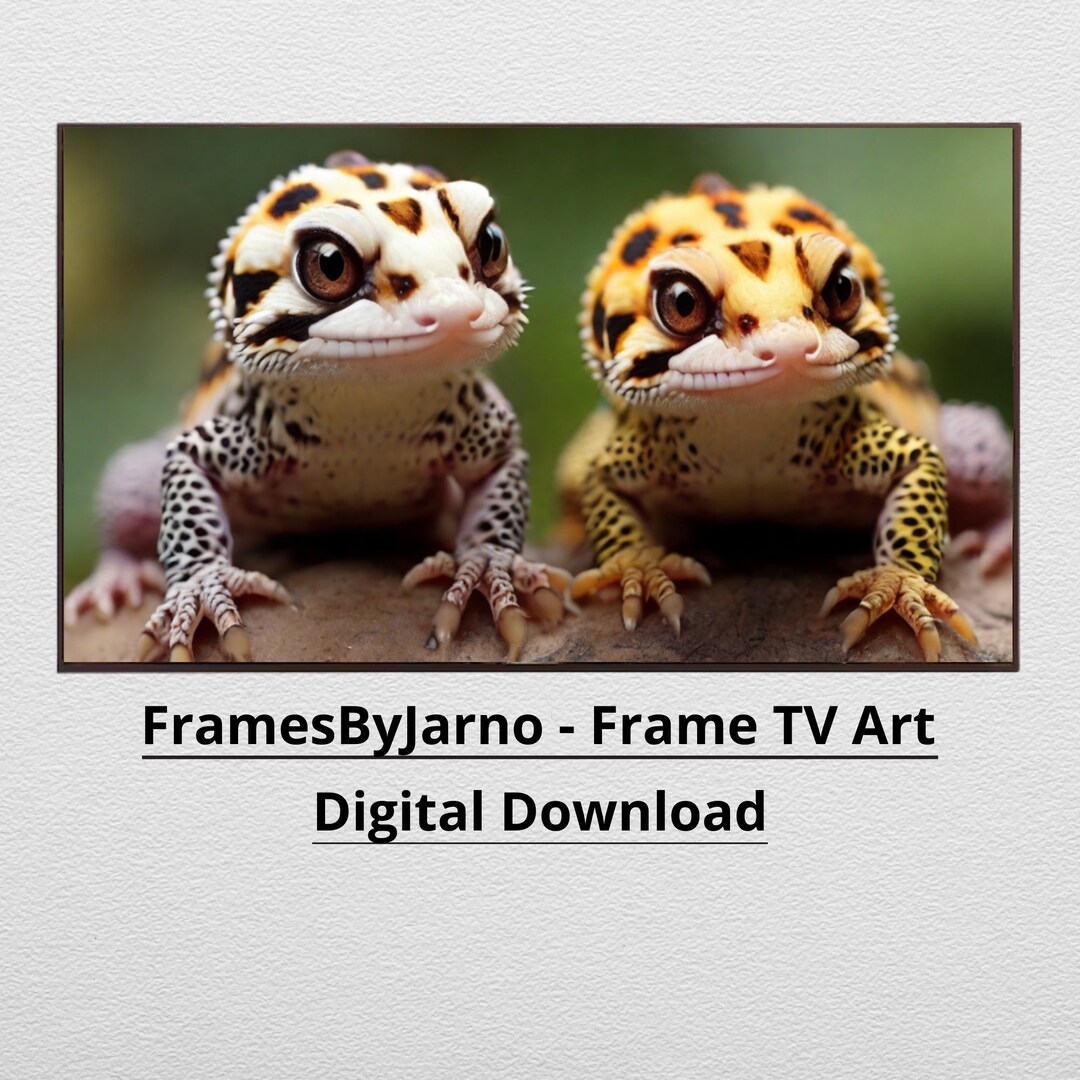 Samsung Frame TV Digital Download Leopard Geckos Spotted Lizards ...