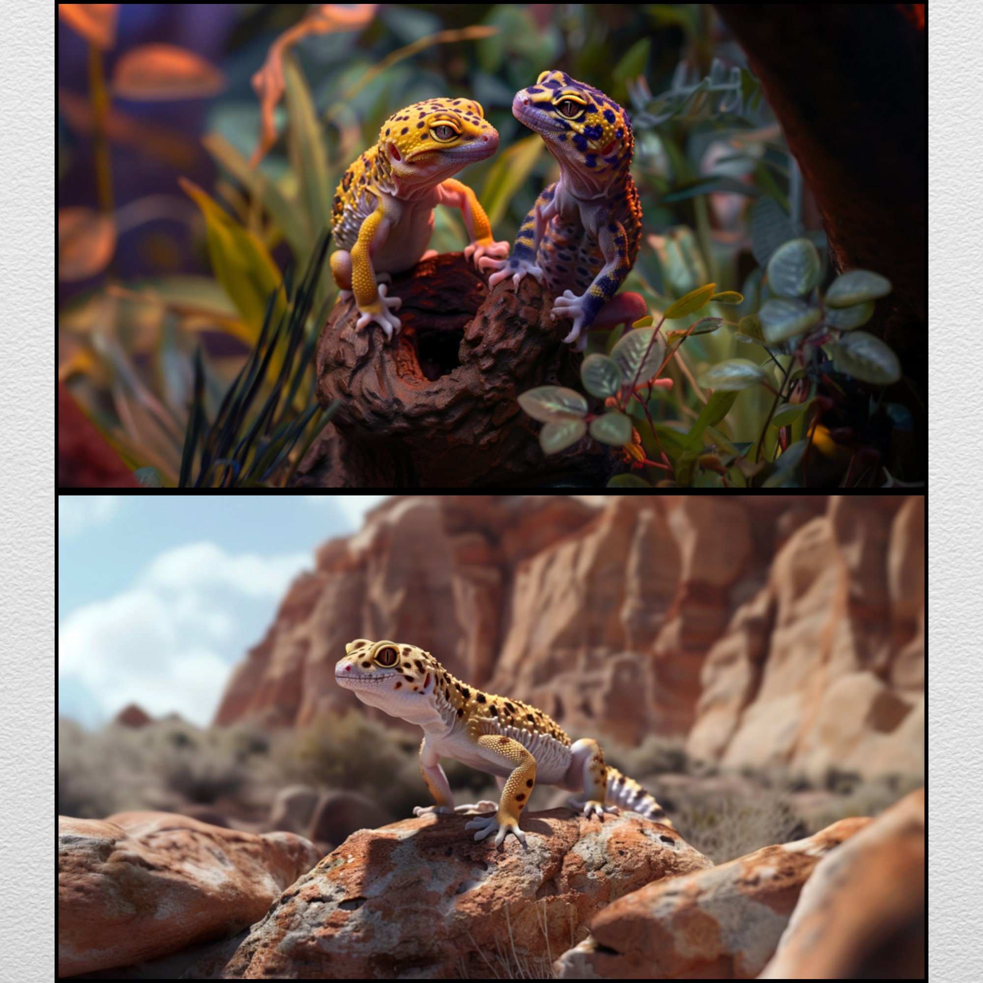 Samsung Frame TV Digital Download Leopard Geckos Spotted Lizards ...